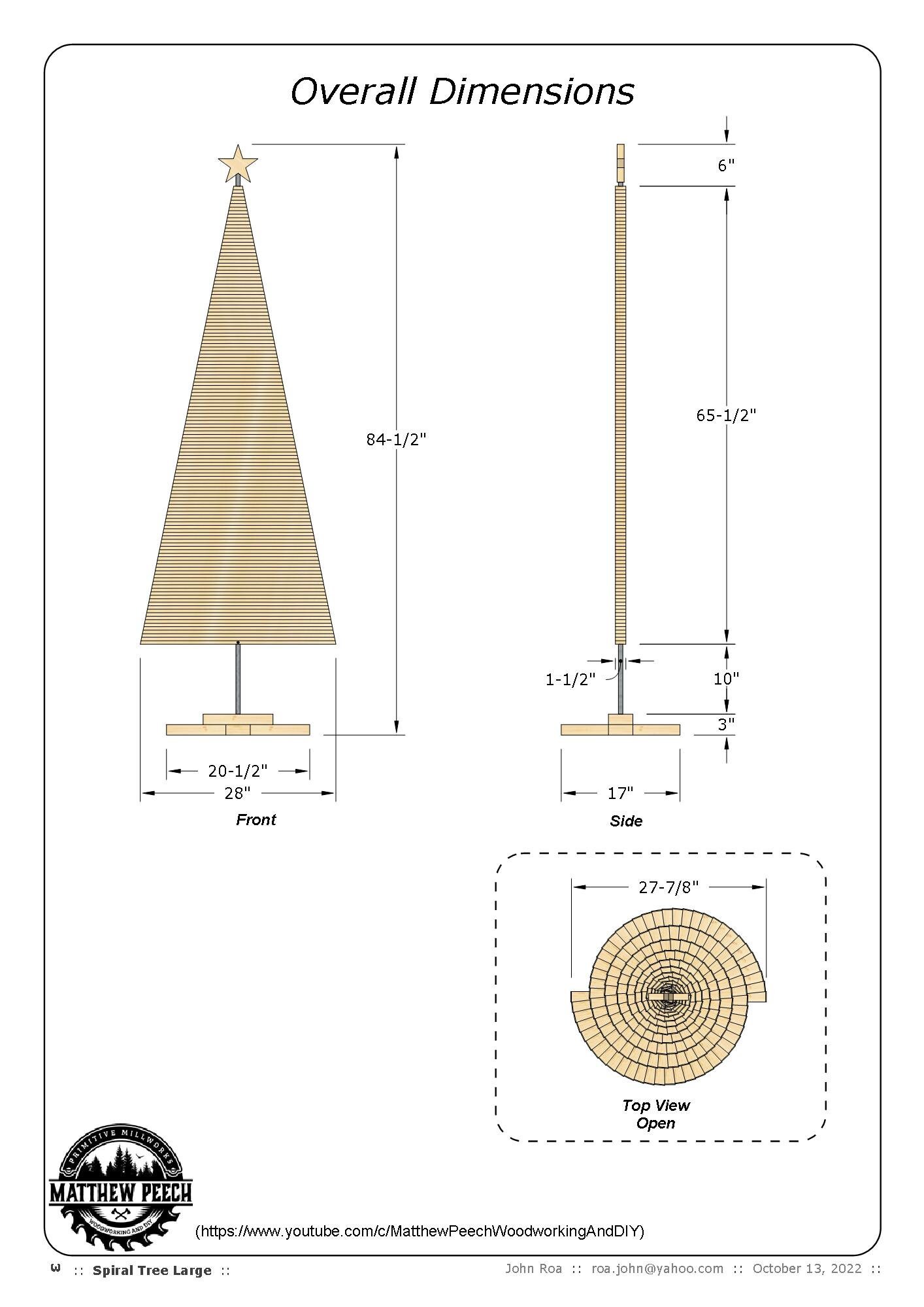 Spiral Tree Combo Plan Bundle — Matthew Peech Woodworking Spiral Tree Combo Plan Bundle — Matthew Peech Woodworking