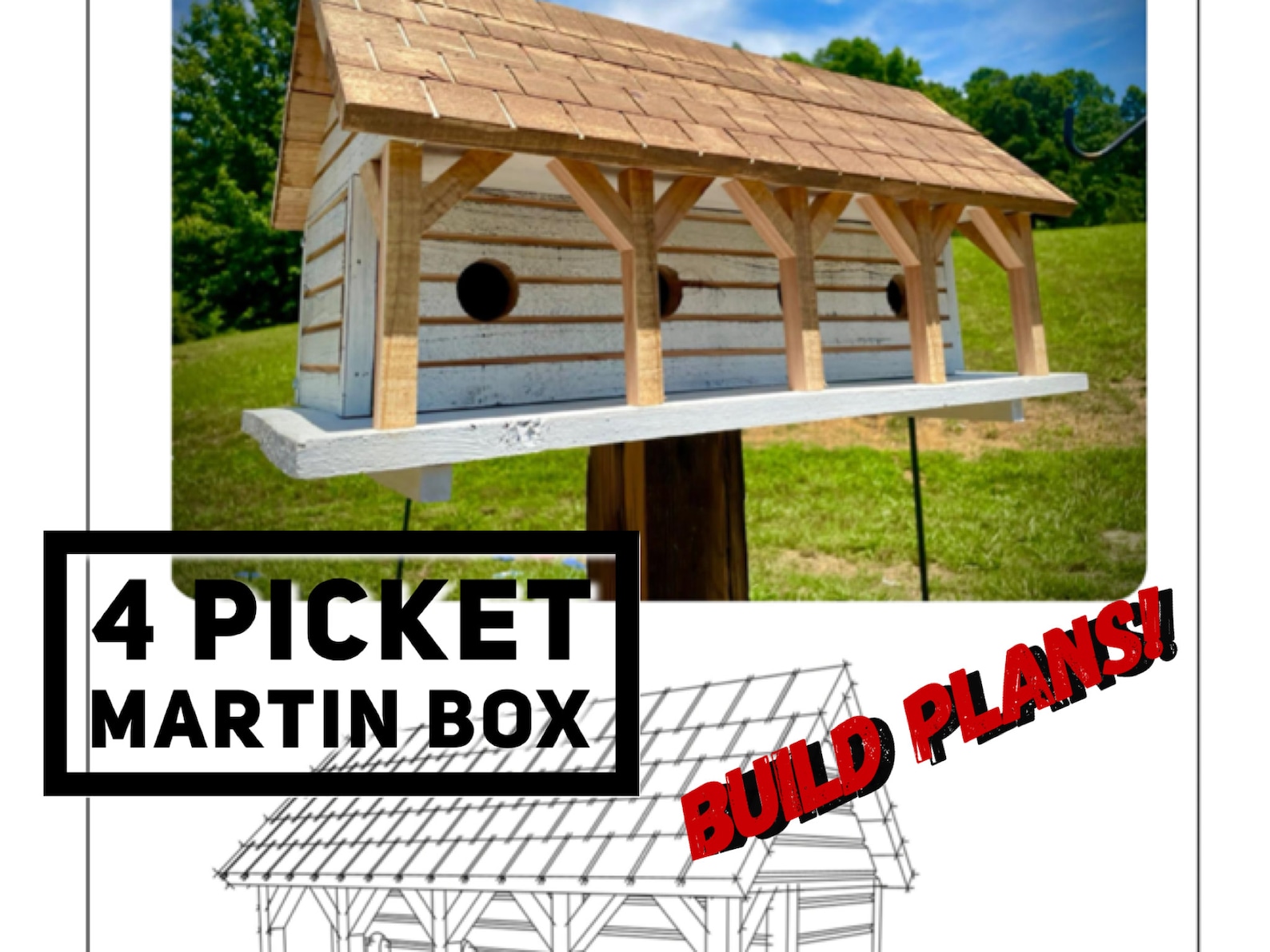 Martin Box Plans Purple Martin Box Plans Birdhouse Plans - Etsy