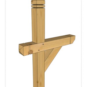 Decorative Mailbox Post Plans, Mail Box Post Plans, Letter Box Post ...
