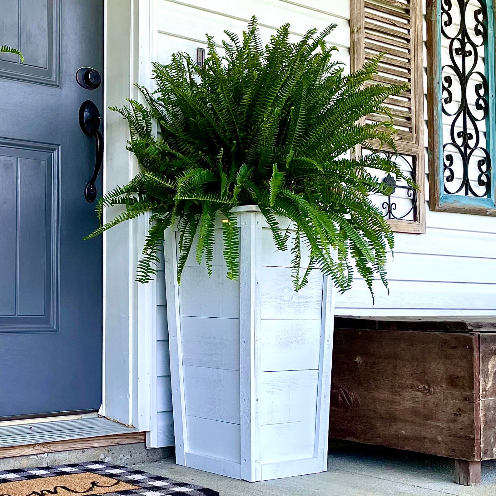 Five Picket Tall Box Planter Plans Fence Picket Planter Tall - Etsy