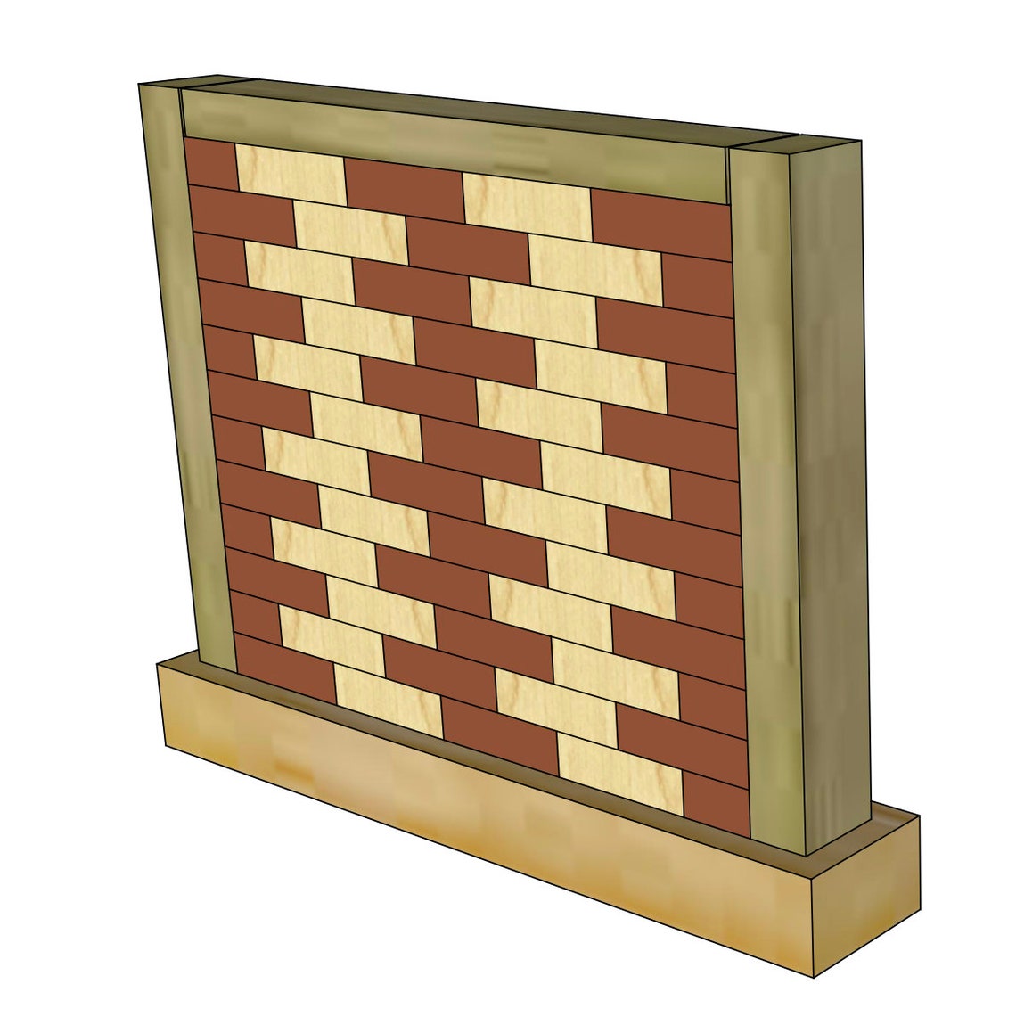 Block Wall Game, Wooden Game, DIY Block Game, Stacking Game, Topple ...
