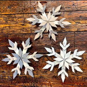 Both Plans! 3 and 2 Large Snowflakes (16") From One Picket, One Picket ...