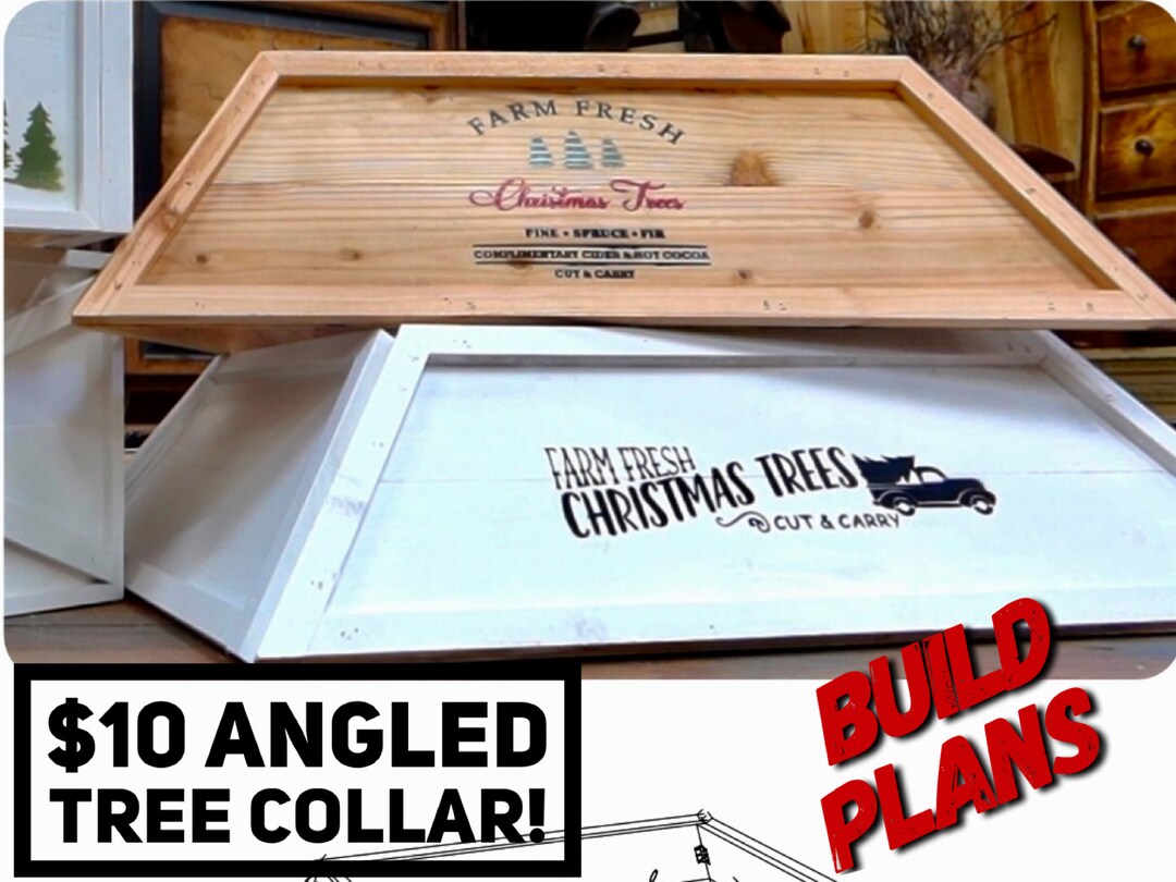 Collapsible Angled Tree Collar Plans, Christmas Tree Collar Plans, Tree ...