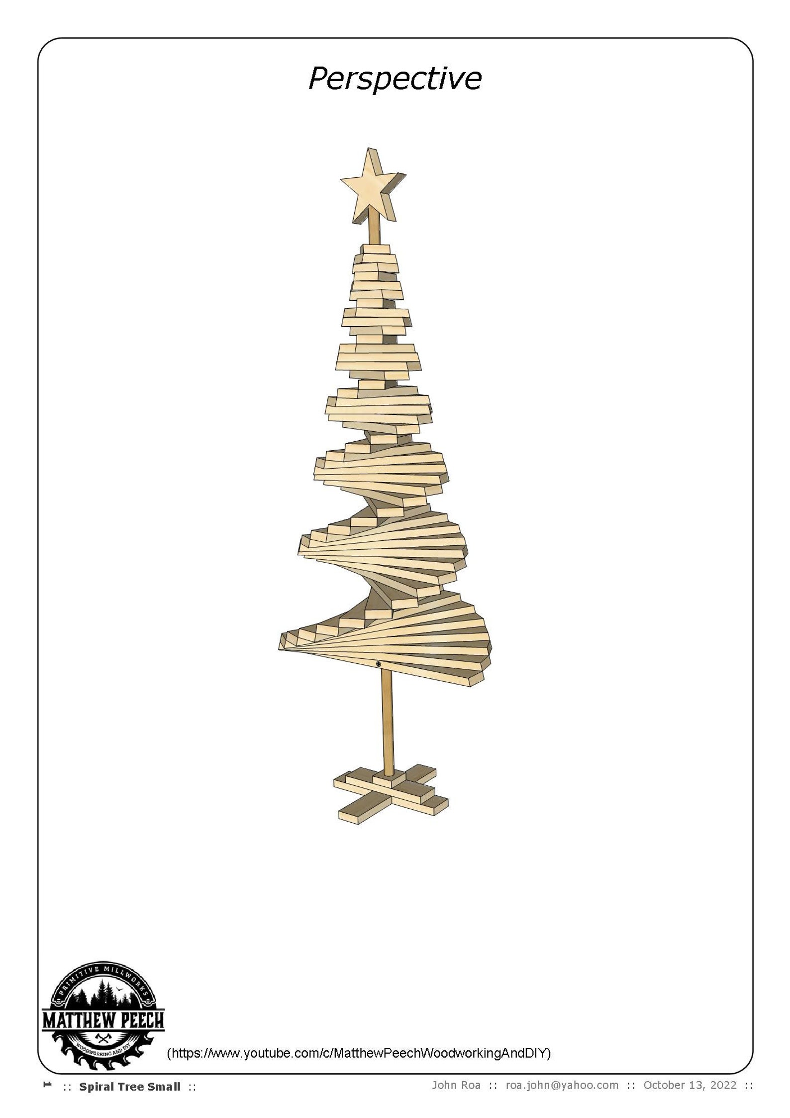 Spiral Tree Combo Spiral Christmas Tree, Wooden Spiral Christmas Tree ...