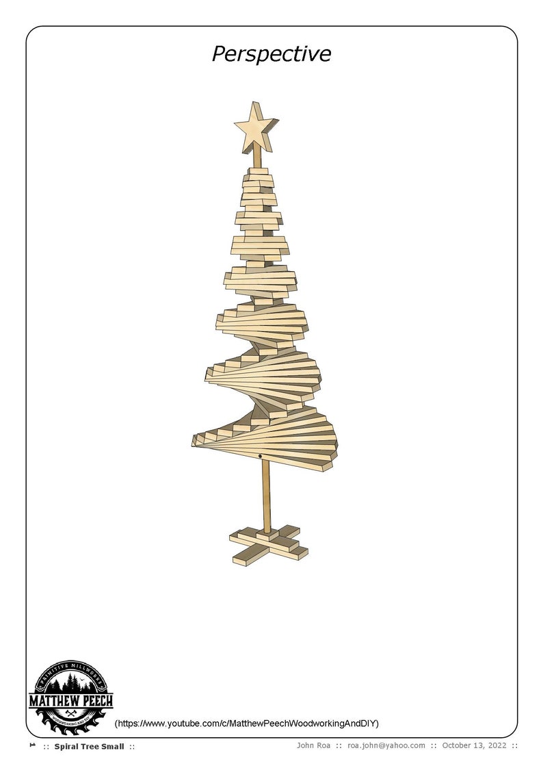 Spiral Tree Combo Spiral Christmas Tree Wooden Spiral - Etsy