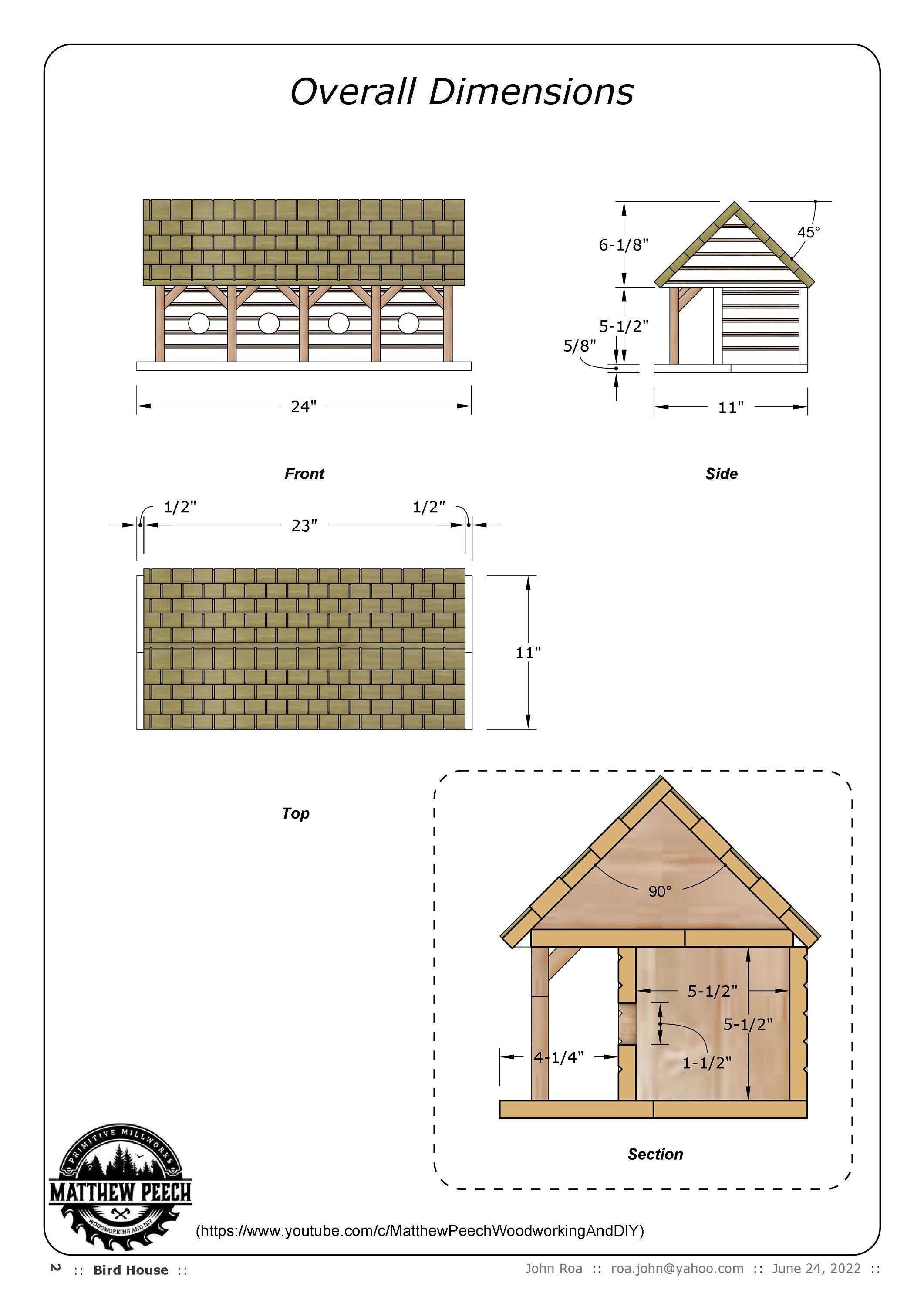 4 Picket Martin Box and Victorian Birdhouse Combo Plans - Etsy