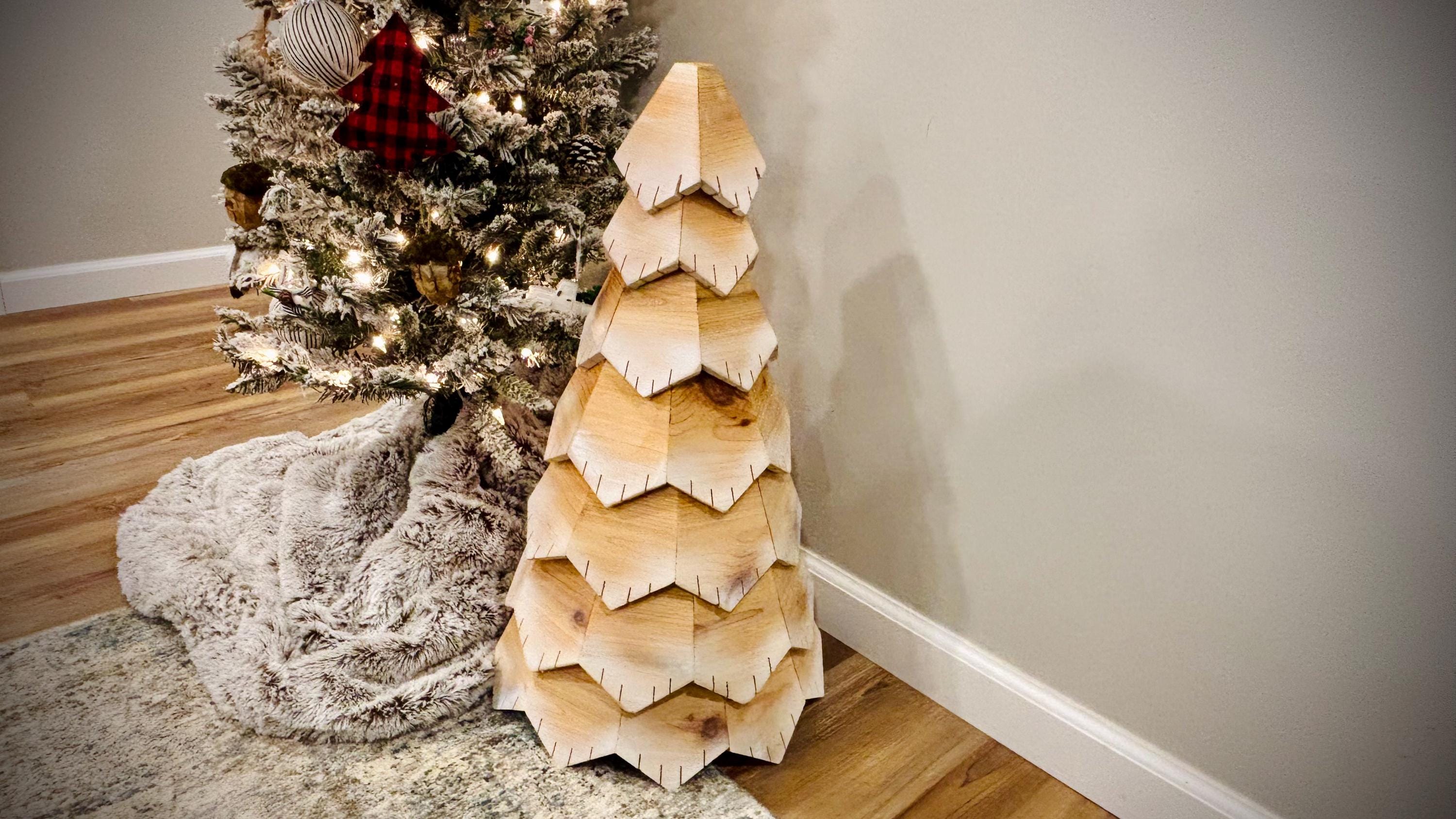 Picket Christmas Tree Digital Plans, 3-D Picket Layered Christmas Tree ...