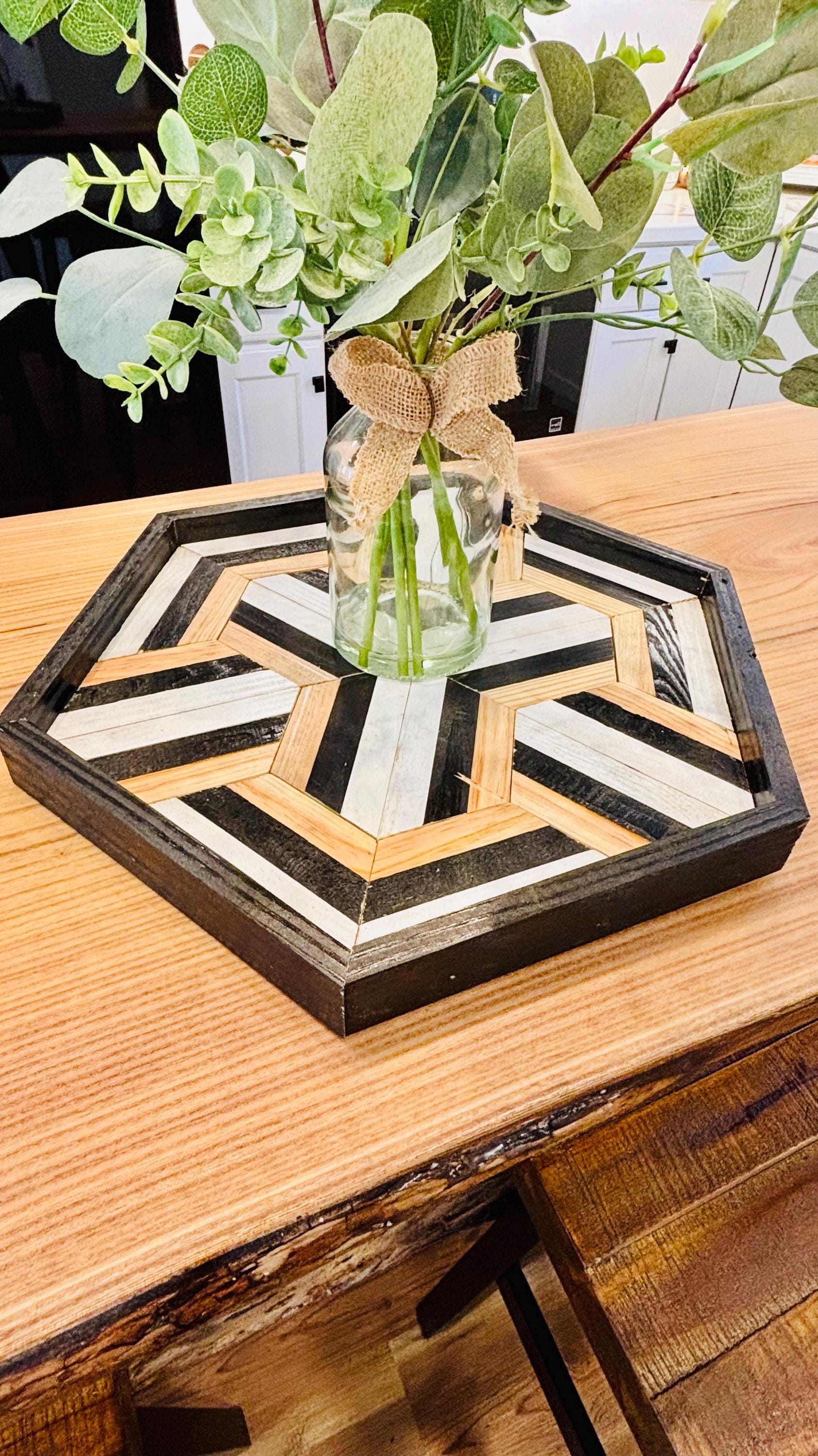 Geometric Serving Tray Digital Plans, DIY Decorative Serving Tray ...