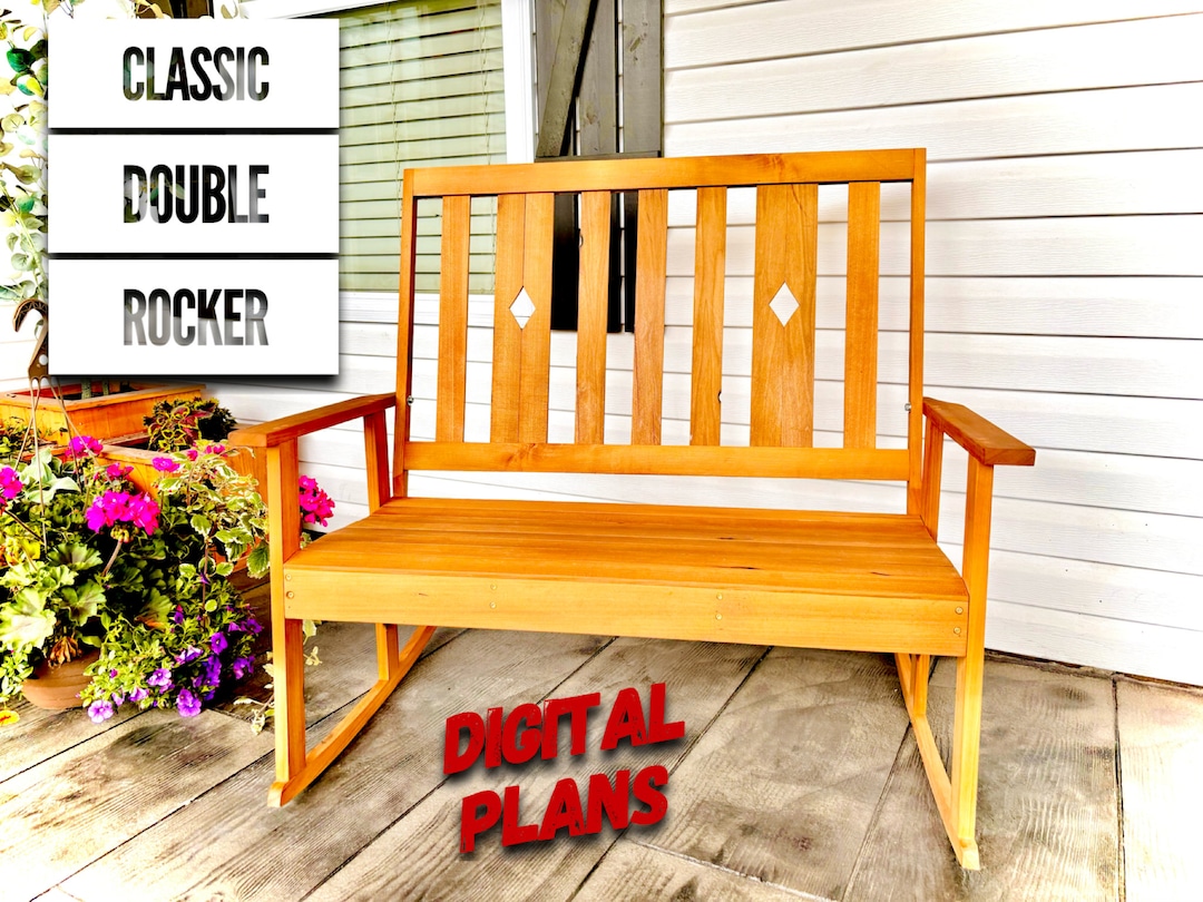Classic Double Rocker Plans, Porch Rocker Plans, Double Seat Rocker ...