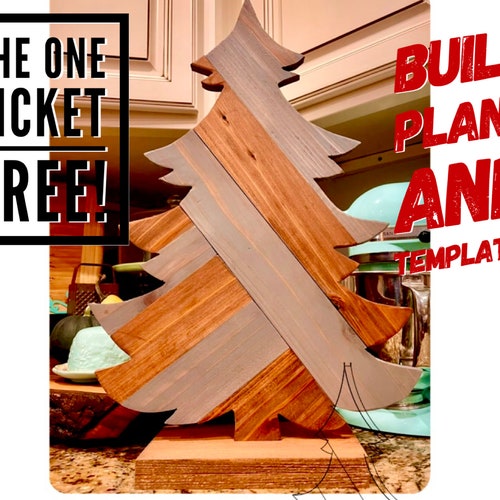 One Picket Tree Build Plans and Template One Picket Christmas - Etsy