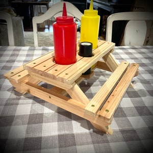 Condiment Picnic Table Plans, Camping Decoration Plans, Picnic Table ...