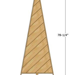 The Angled Picket Tree Plan Combo, Small and Tall Angled Tree Plan ...