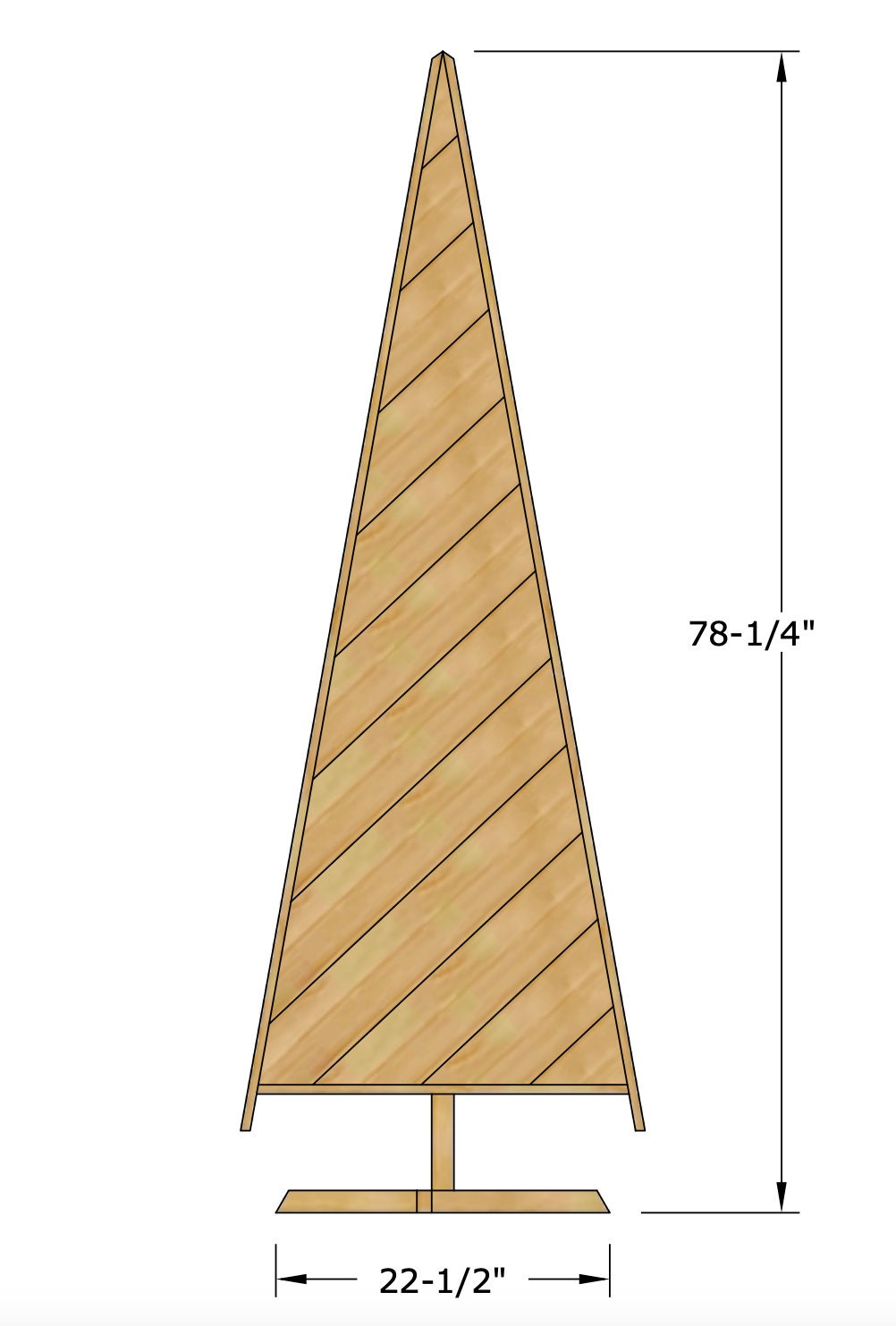 The Angled Picket Tree Plan Combo — Matthew Peech Woodworking