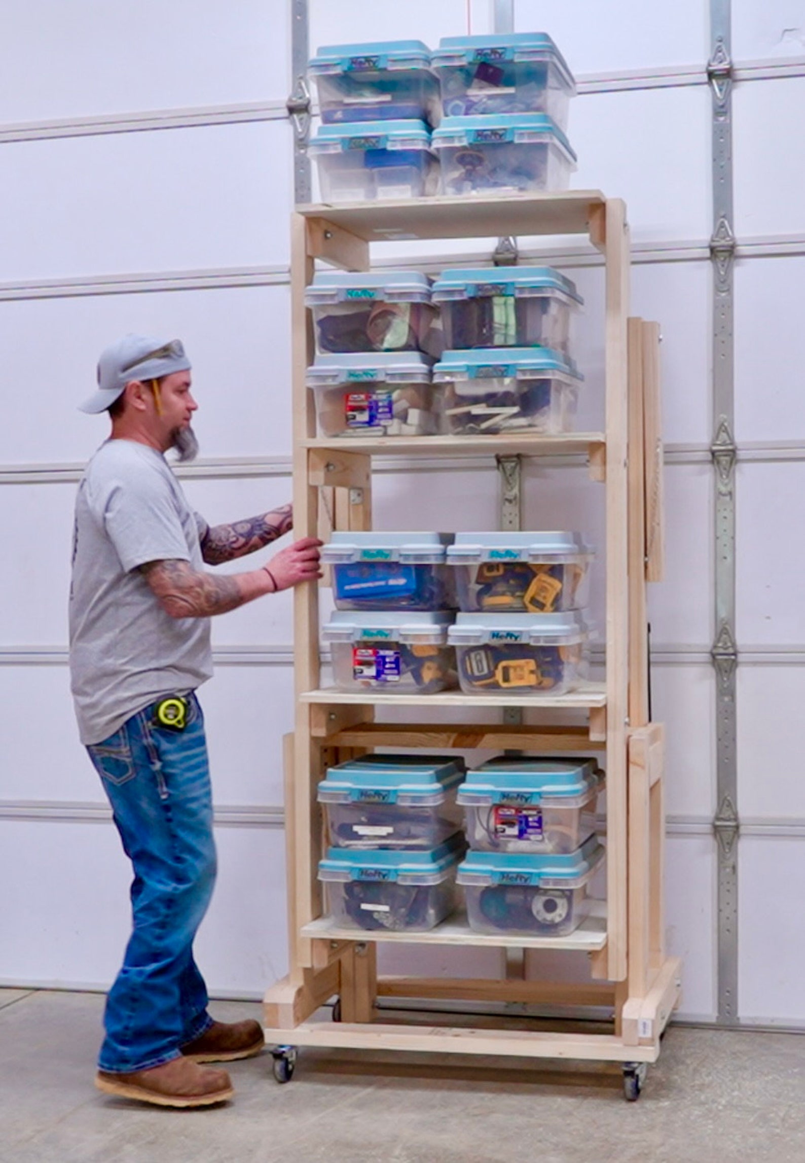 Transforming Shelf /workbench Plans, Convertible Table/shelf Build ...