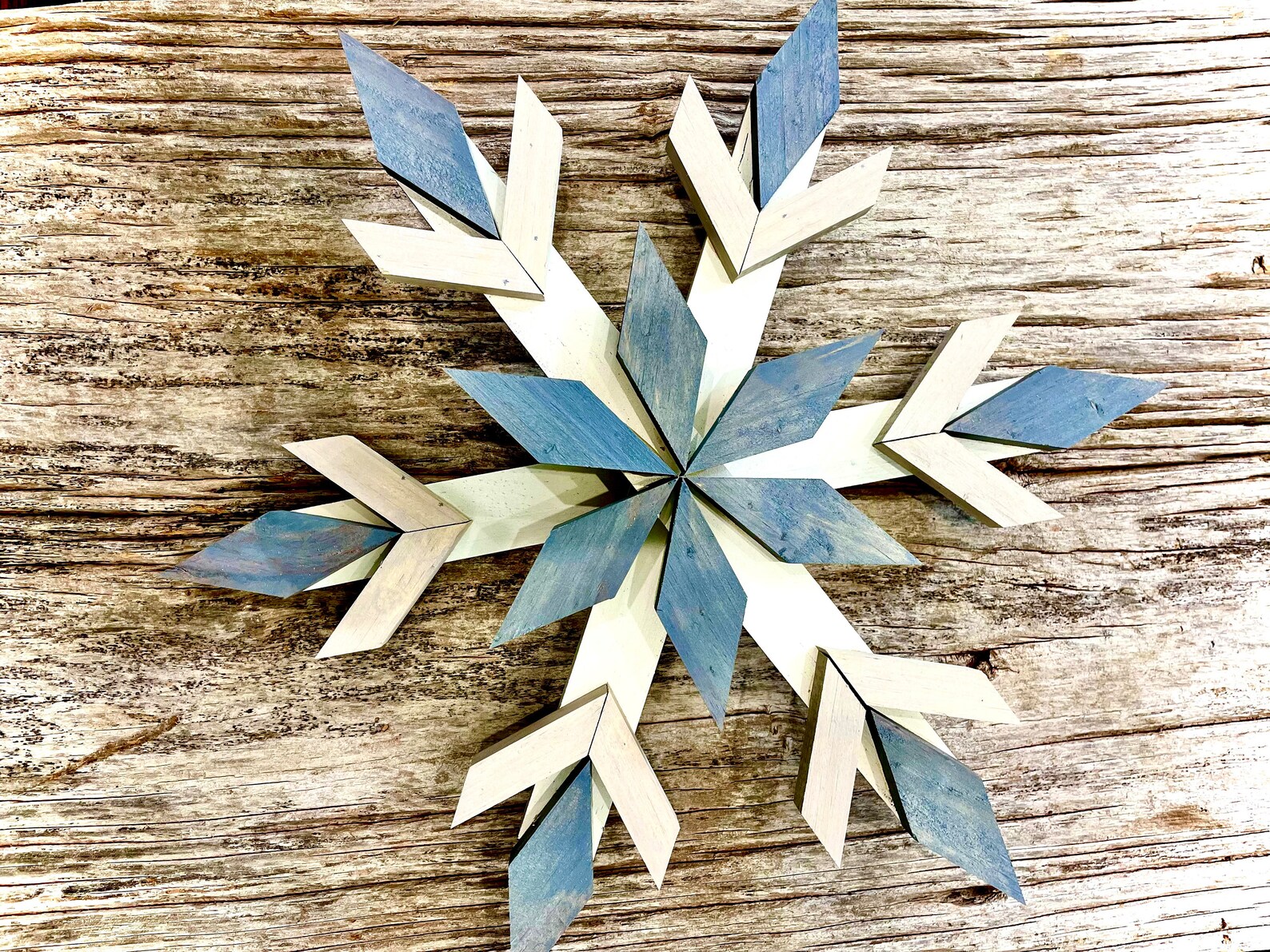 3 Large Snowflakes 16 From One Picket, One Picket Snowflakes, Christmas ...