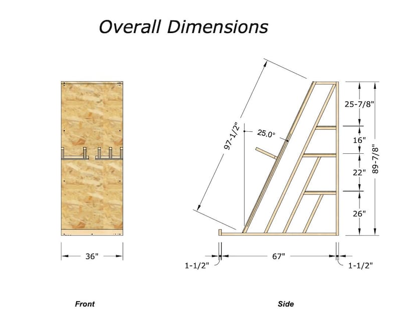 Lumber Storage Rack Plans, Lumber Storage Plans, DIY Shop Lumber Rack ...