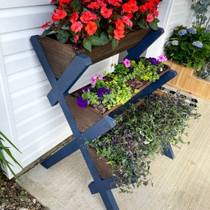 3 Tier Single Sided Planter Plans, Multi-tier Planter, Fence Picket ...