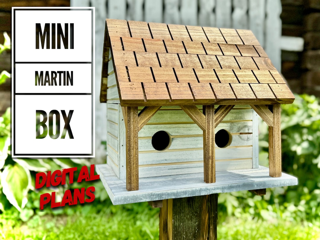 Mini Martin House Plans, Mini Bird House Plans, Small Bird House With ...