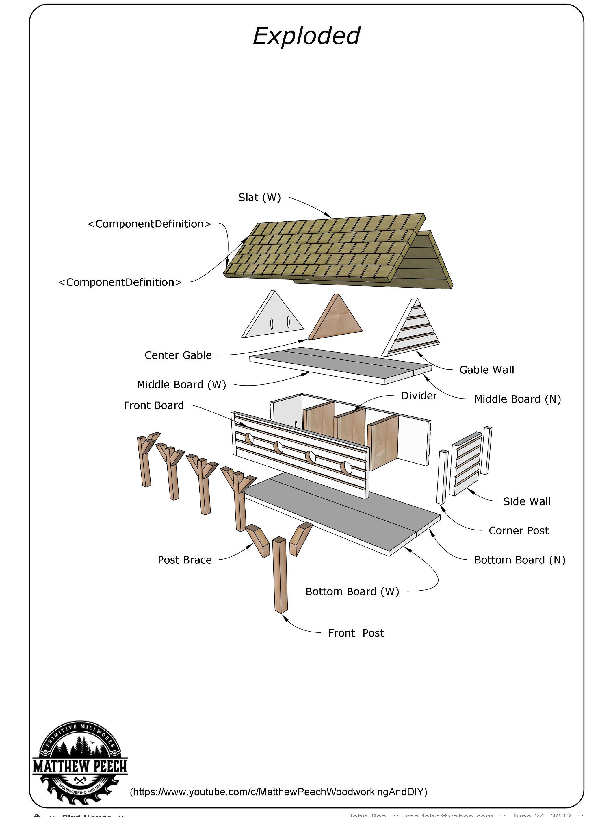 Martin Box Plans Purple Martin Box Plans Birdhouse Plans - Etsy UK