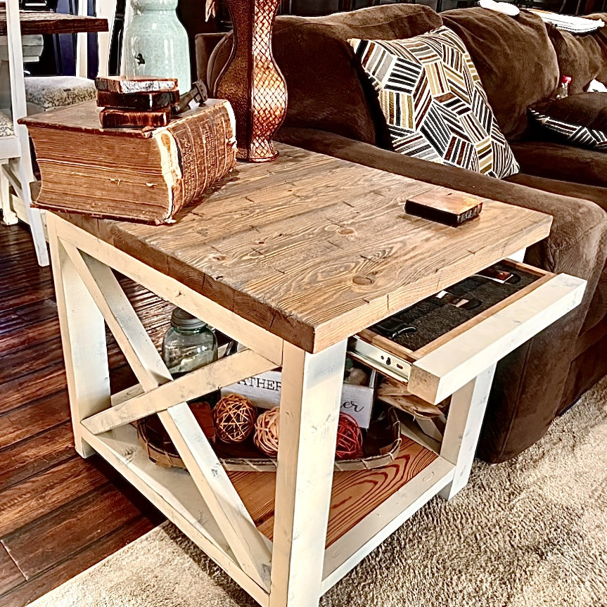 The Concealment Farmhouse End Table Plan — Matthew Peech Woodworking