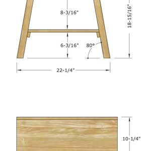 Small Bench Plans, Decorative Bench, Decorative Stool, DIY Small Bench ...
