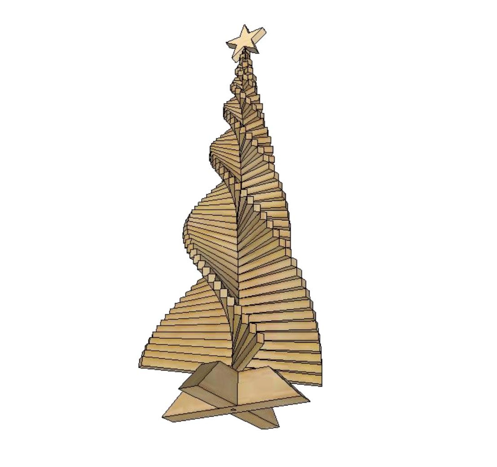 Double Spiral Tree Plans, Spiral Christmas Tree Plans, Double Spiral ...