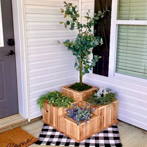 Three Tier Planter Plans, Multi-tier Planter, Fence Picket Planter ...