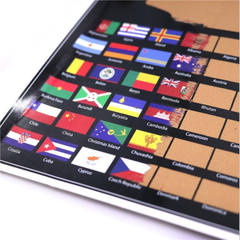 IMPERFECT/SECONDS - Scratch-off-map | Flags of the World | Colourful ...