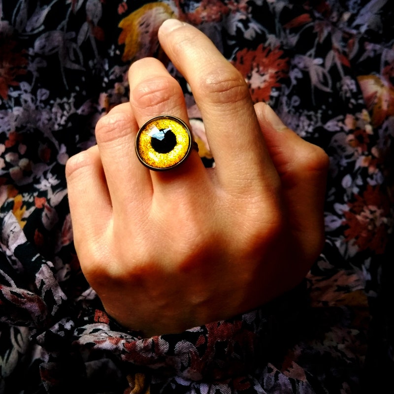 Glass Eye Ring - Etsy