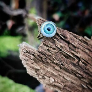 Green Eye Ring, Doll Eye Ring, Protective Talisman, Evil Eye, Boho Ring ...