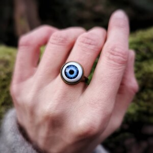 Doll Eye Ring, Eye Ring, Protective Talisman, Evil Eye, Boho Ring ...