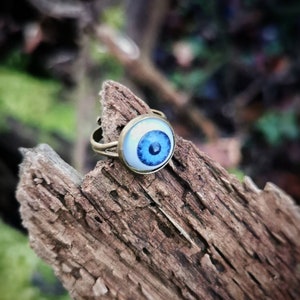 Doll Eye Ring, Eye Ring, Protective Talisman, Evil Eye, Boho Ring ...