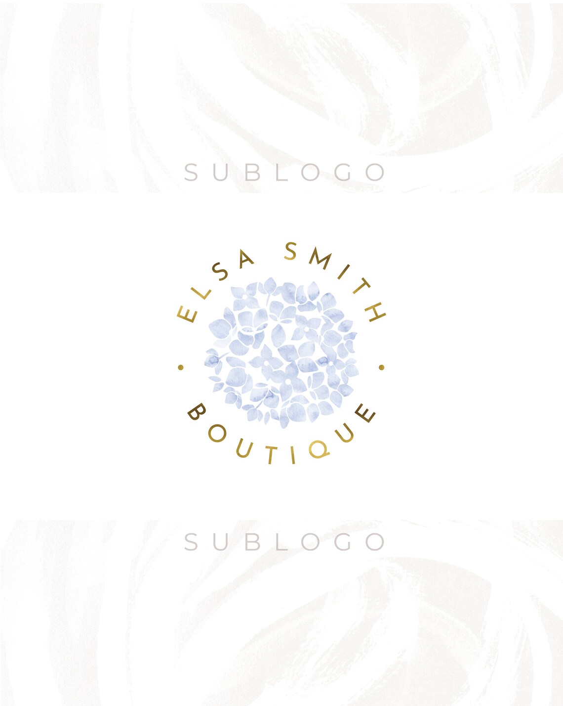 Hydrangea Logo Pink Hydrangea Logo Blue Hydrangea Logo - Etsy