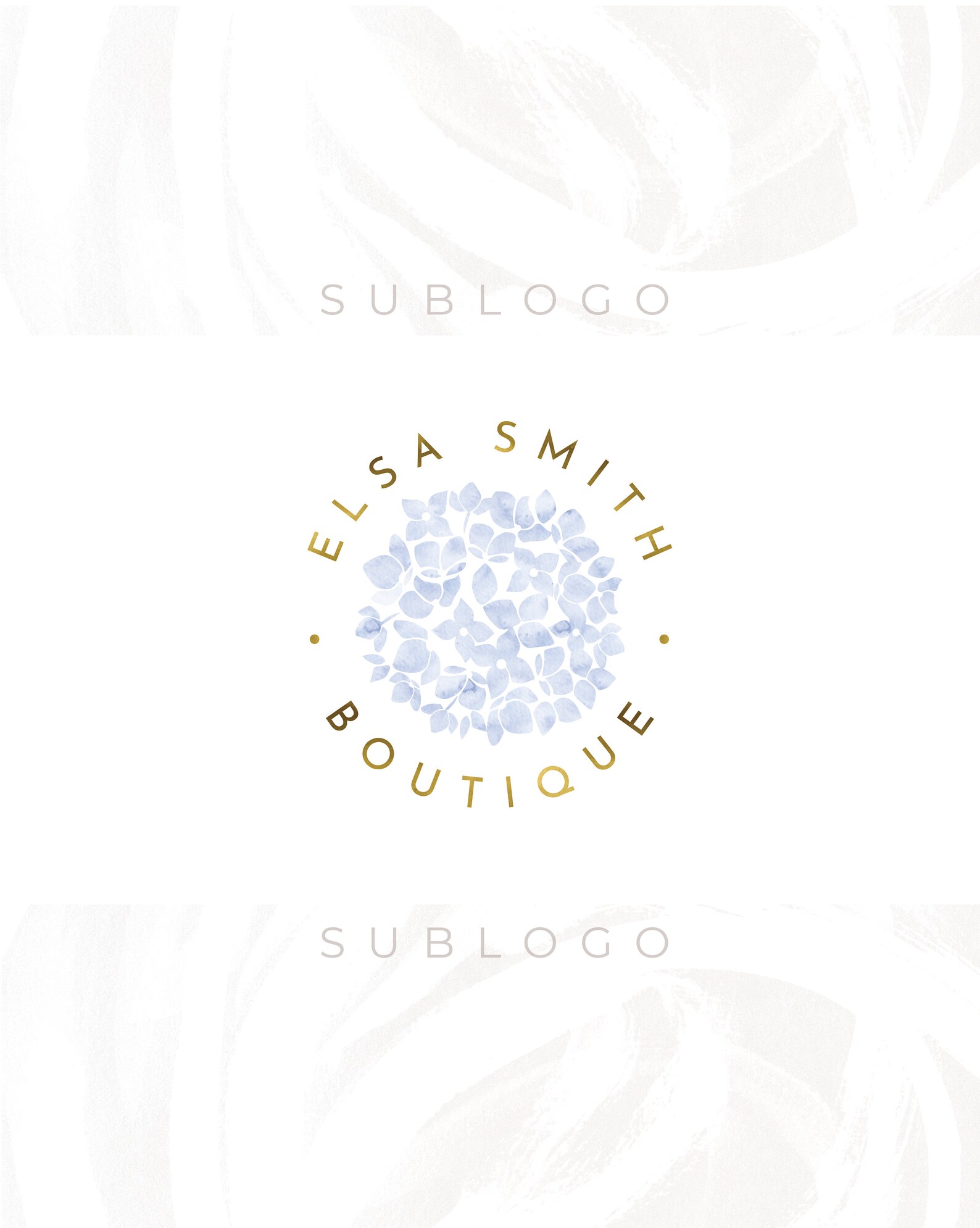 Hydrangea Logo Pink Hydrangea Logo Blue Hydrangea Logo - Etsy