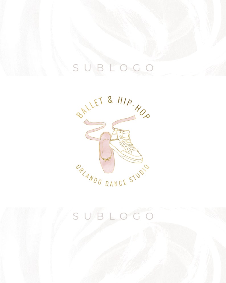 Dance Logo Dance Studio Logo Watercolor Logo Ballet Logo - Etsy