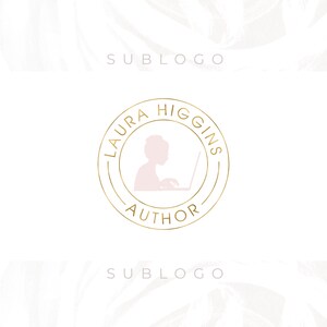 Author Logo, Blogger Logo, Woman and Computer Logo, Woman With Glasses ...