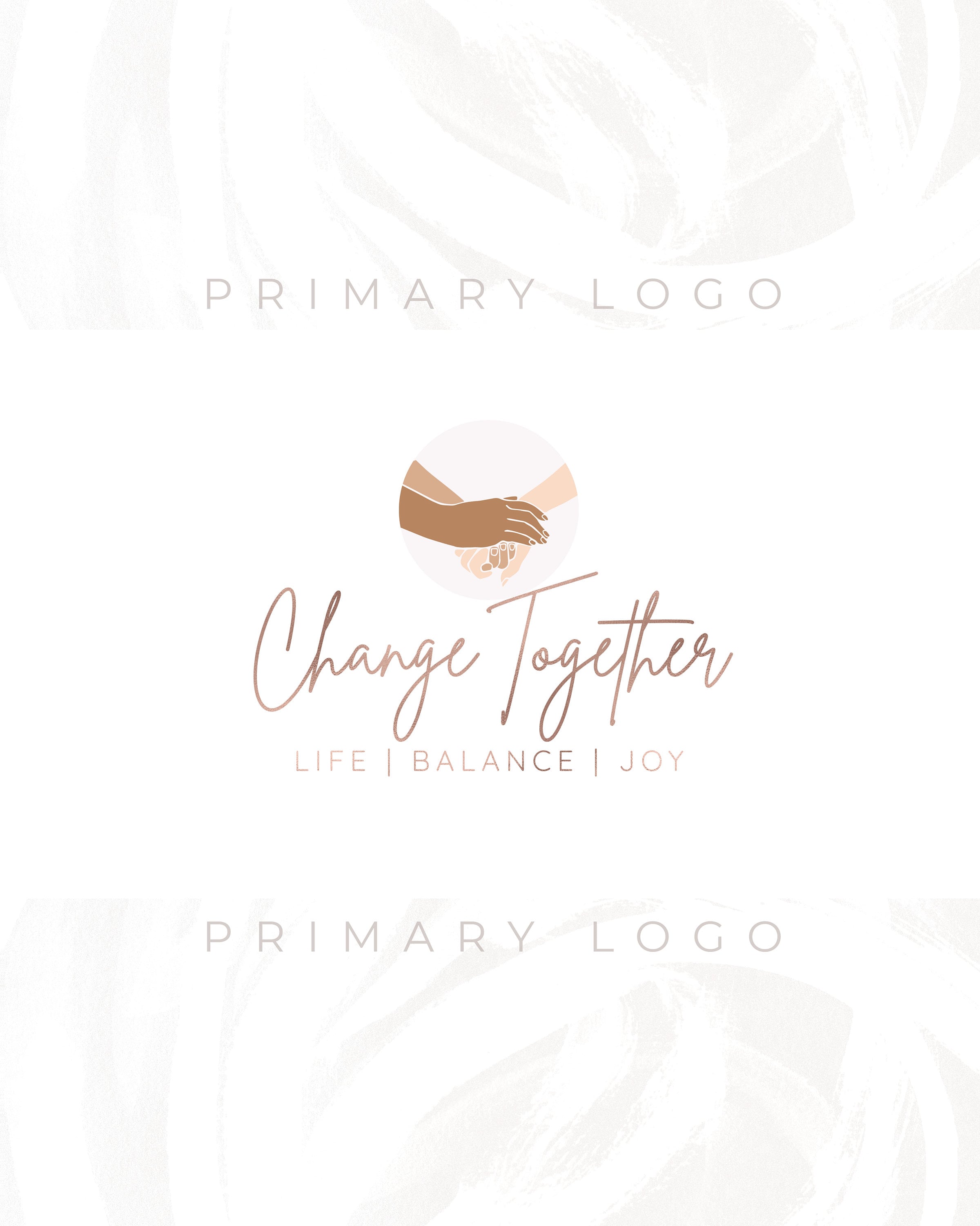 Three Hands Logo Holding Hands Logo Premade Logo Custom | Etsy