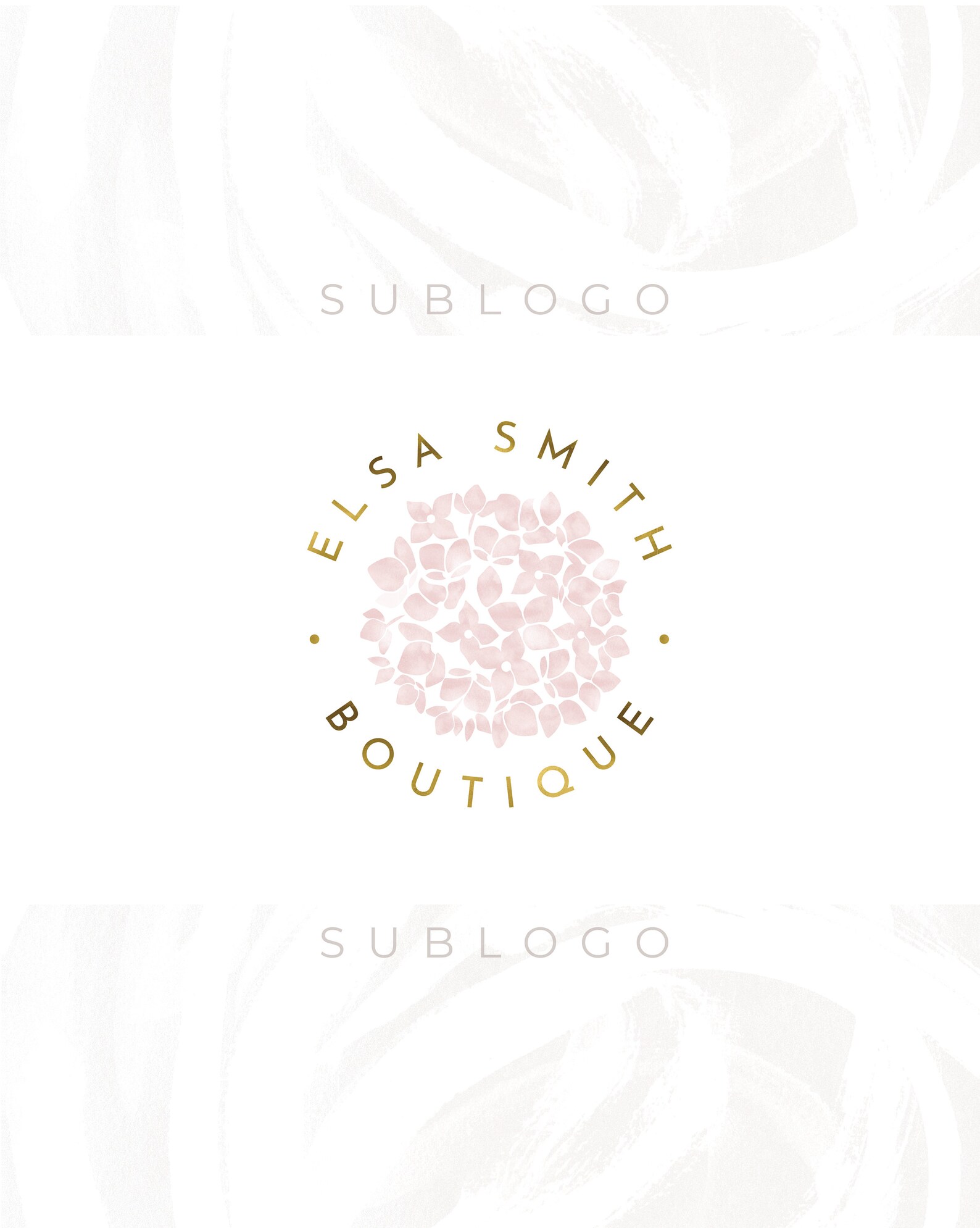 Hydrangea Logo Pink Hydrangea Logo Blue Hydrangea Logo - Etsy