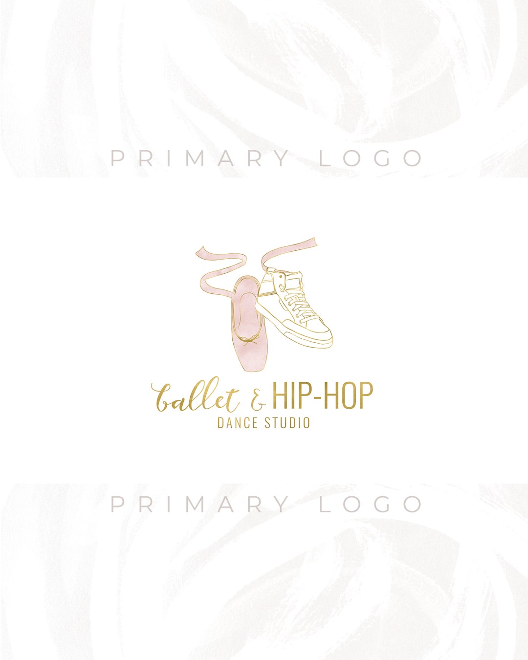 Dance Logo, Dance Studio Logo, Watercolor Logo, Ballet Logo, Premade ...