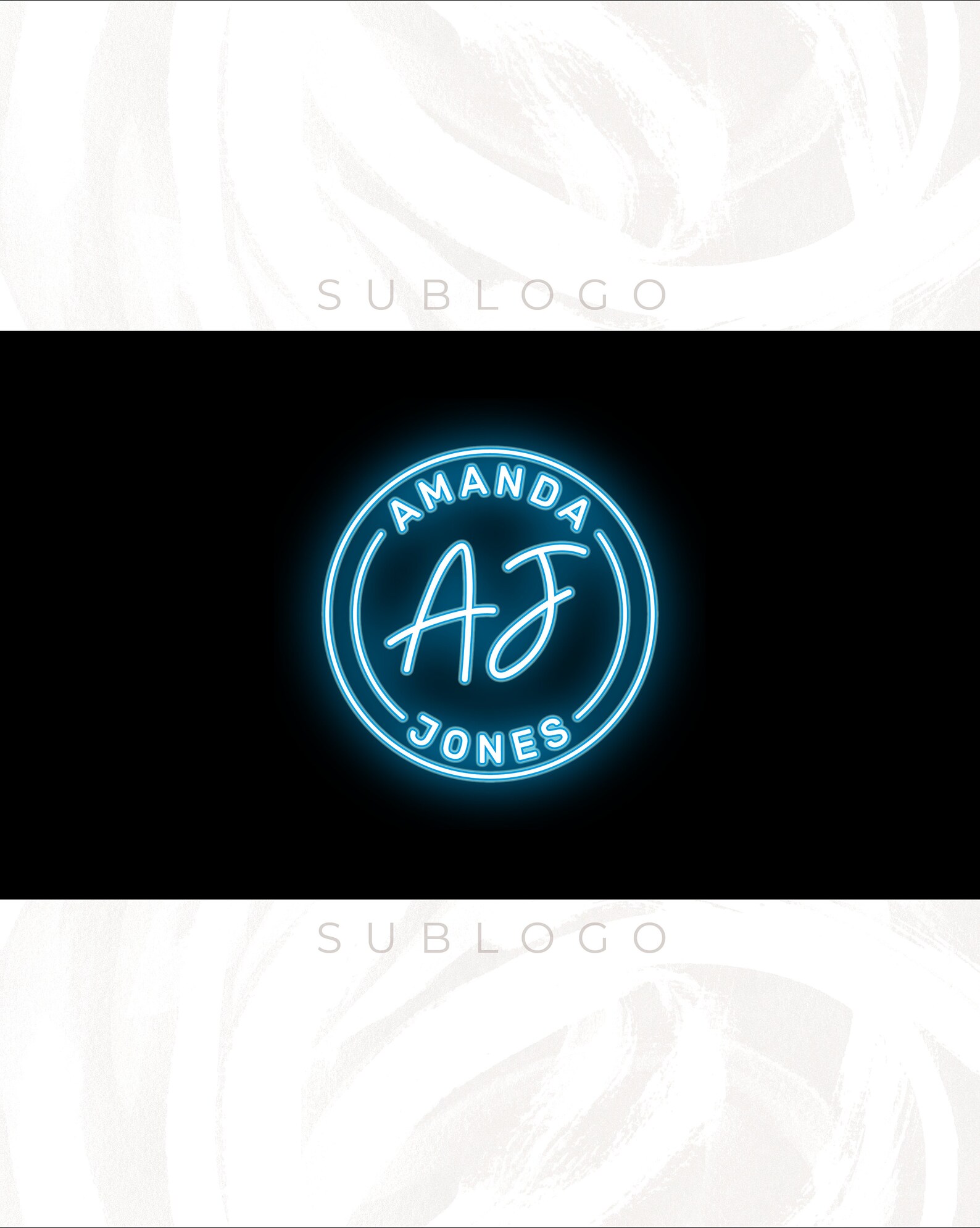 Neon Pink Logo, Neon Blue Logo, Neon Logo, Circle Neon Logo, Neon ...