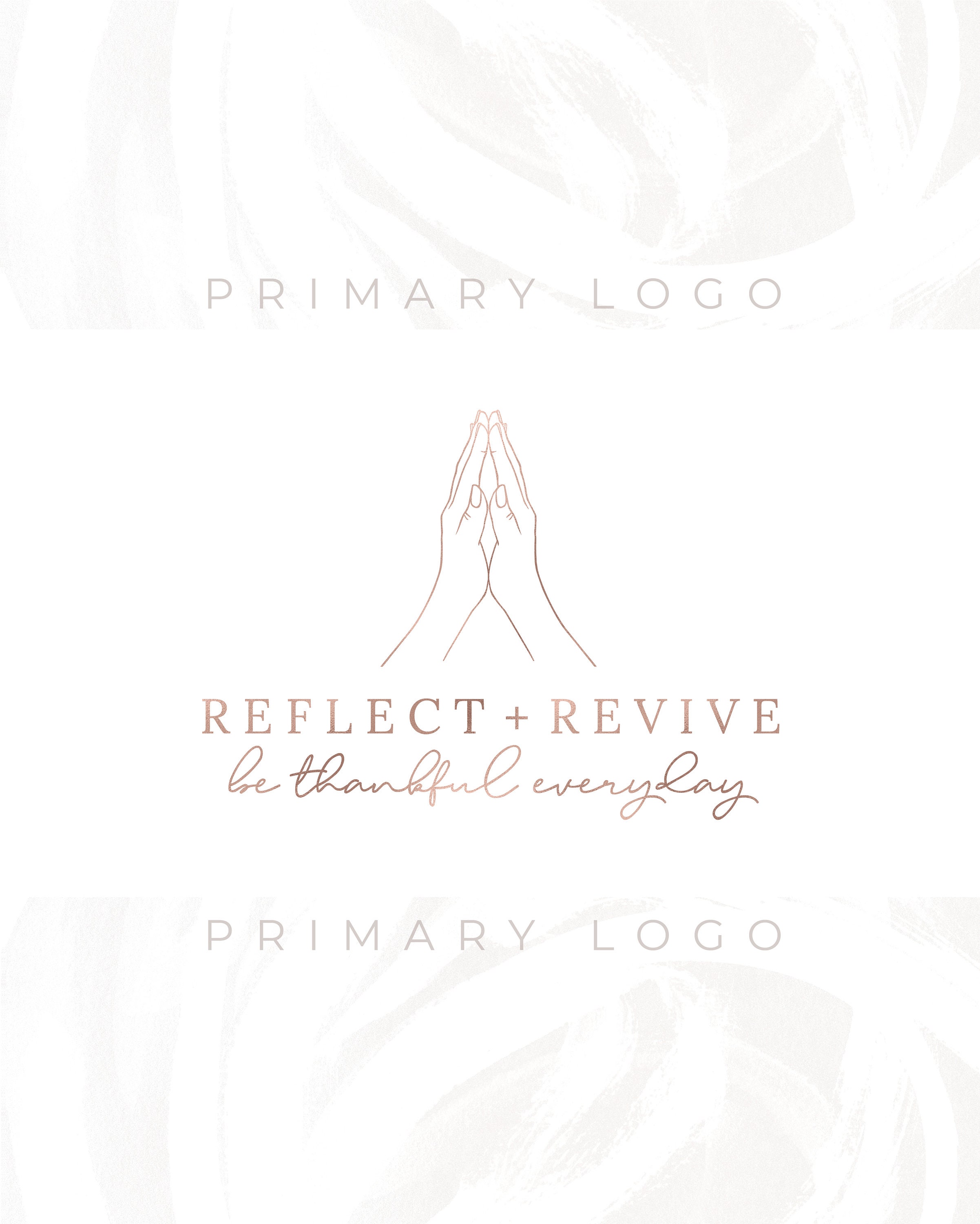 Thankful Hands Logo Praying Hands Logo Folded Hands Logo | Etsy
