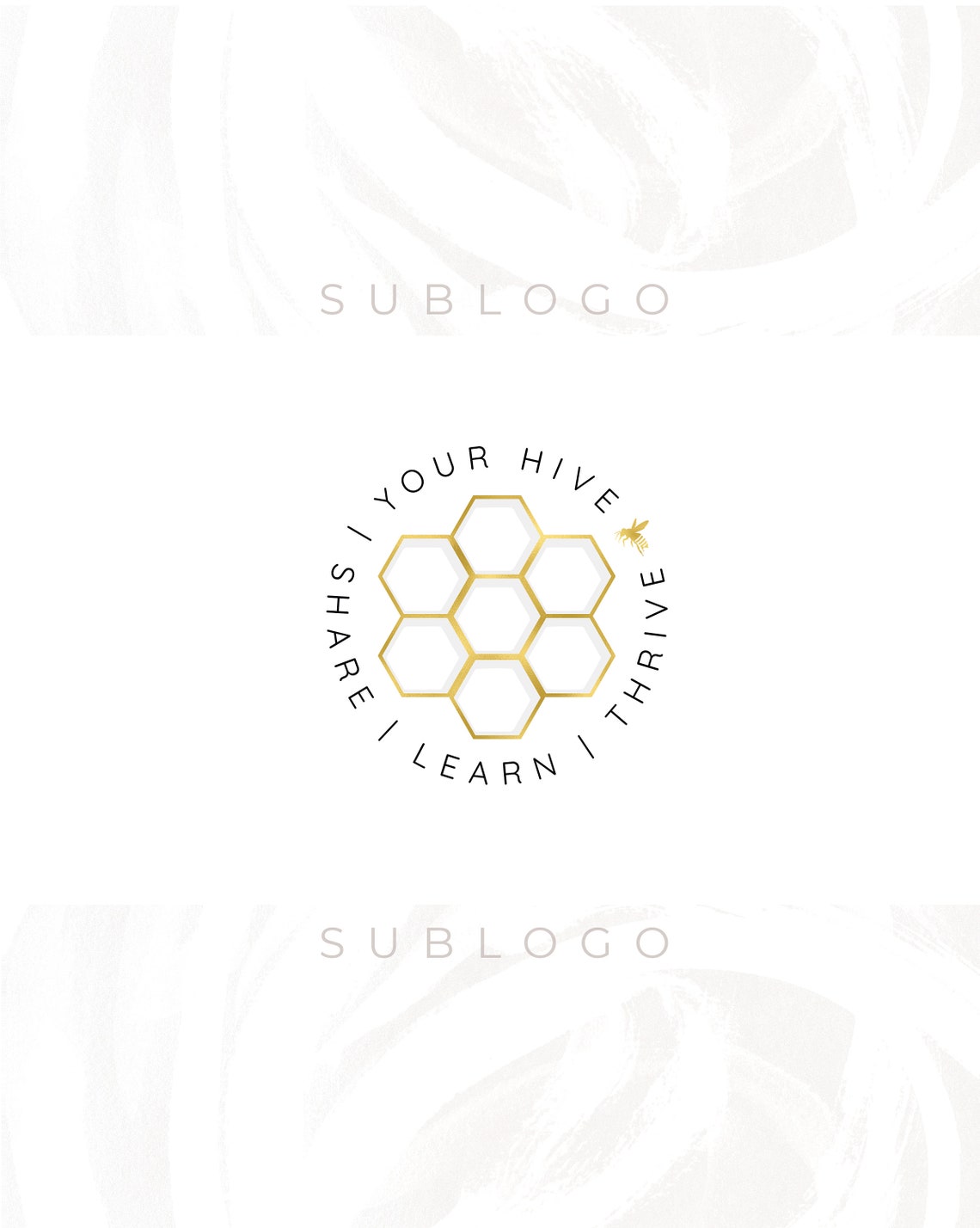 Beehive Logo, Bee Logo, Hive Logo, Honeybee Logo, Honeycomb Logo ...