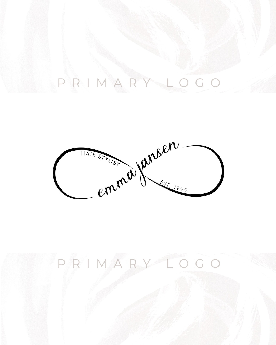 Infinity Sign Logo, Infinity Sign and Name, Premade Logo, Custom Logo ...