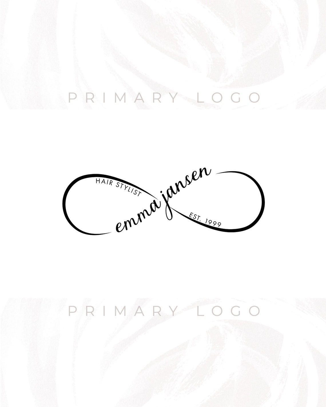 Infinity Sign Logo Infinity Sign and Name Premade Logo - Etsy