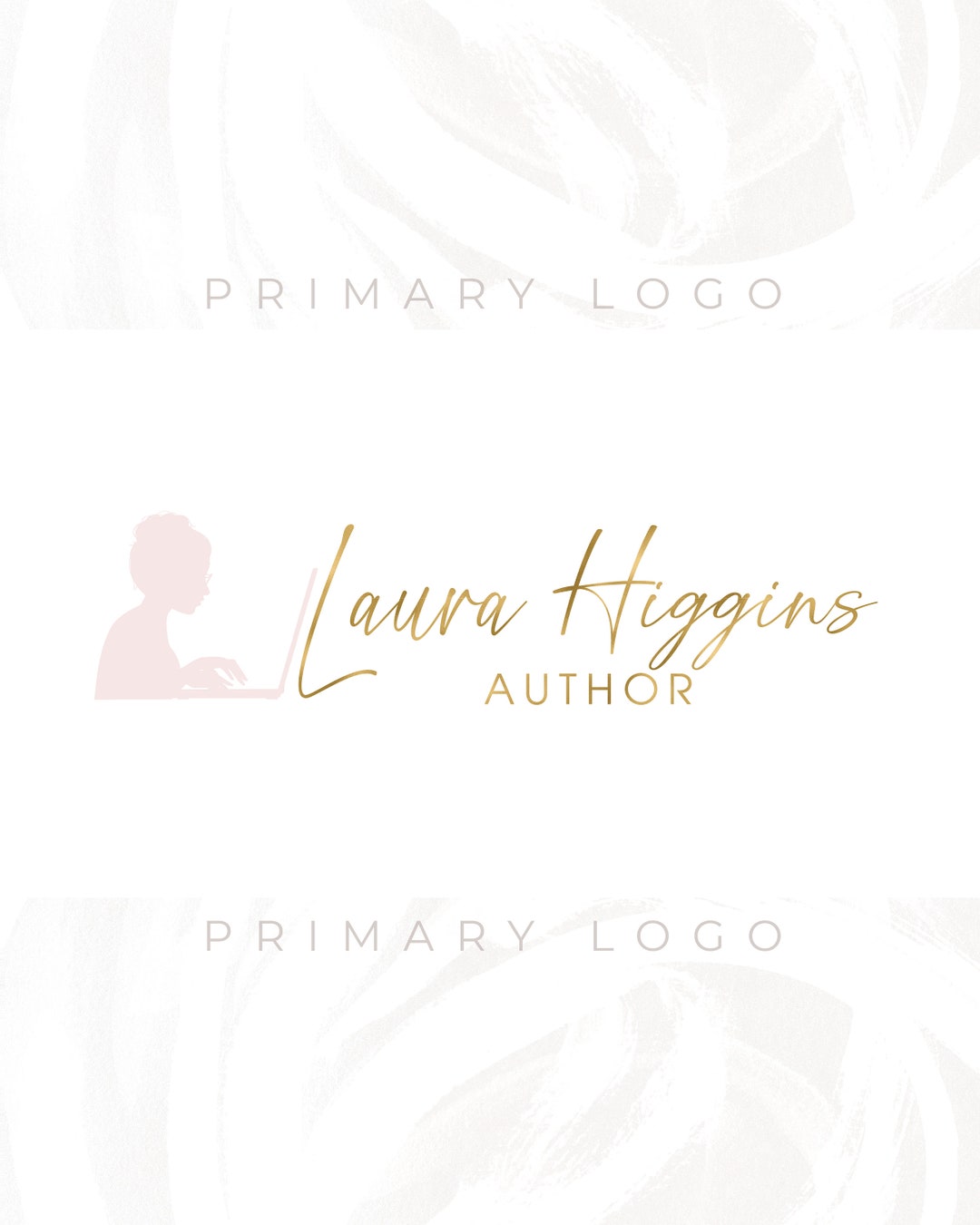 Author Logo, Blogger Logo, Woman and Computer Logo, Woman With Glasses ...