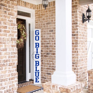Go Big Blue UK Kentucky Wildcats Vertical Porch Sign | Etsy