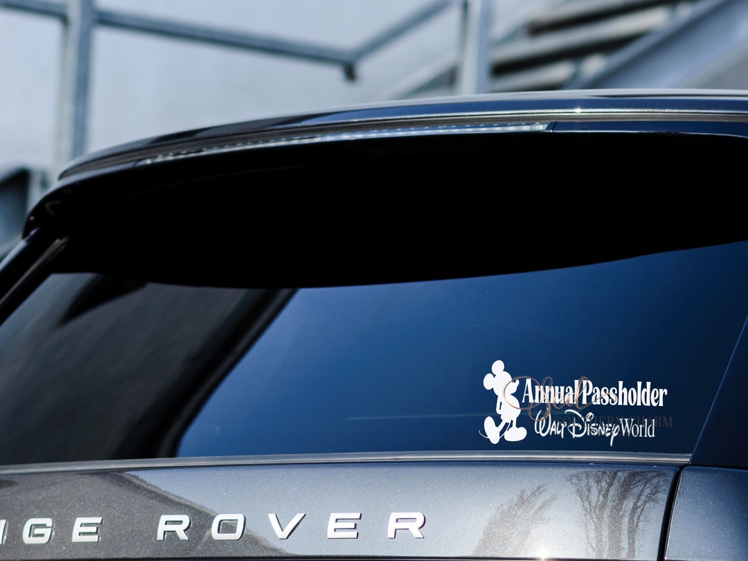 Disney Annual Passholder Car Decal | Vinyl Car Decal | Walt Disney ...