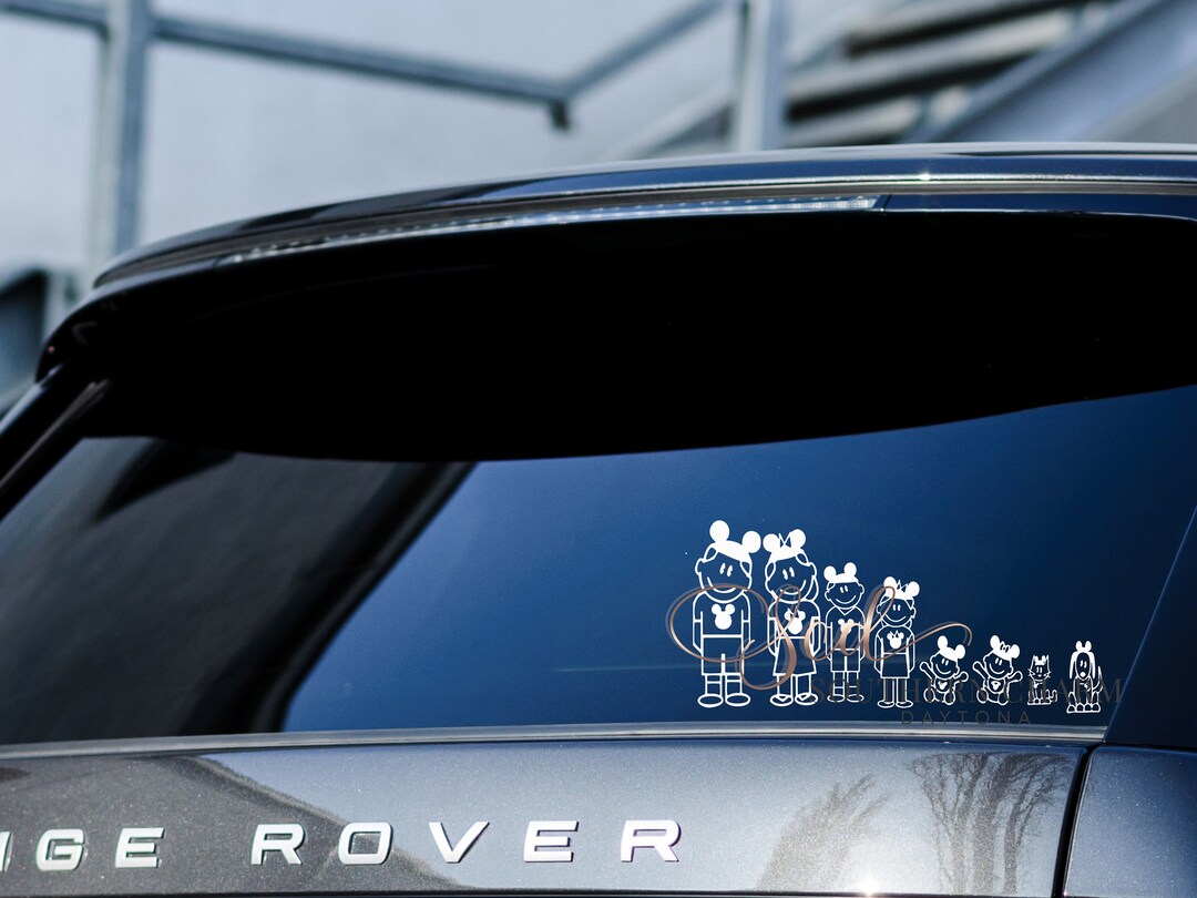 Disney Stick Family Car Decal, Disney Family Pet Decal, Disney Car ...