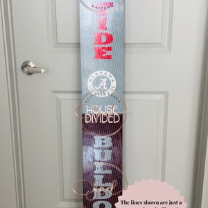 House Divided Porch Sign | Sports Sign | Football Sign | Welcome Sign ...