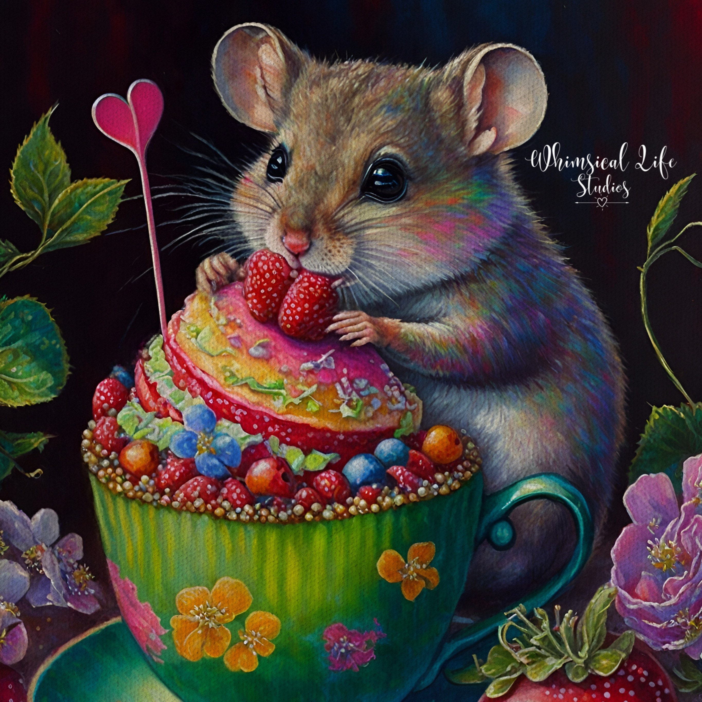 Mouse Whimsical Paintings